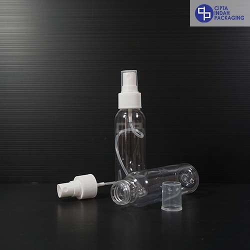 Botol Spray 100 ml Bening-Tutup Putih – cipta indah packaging