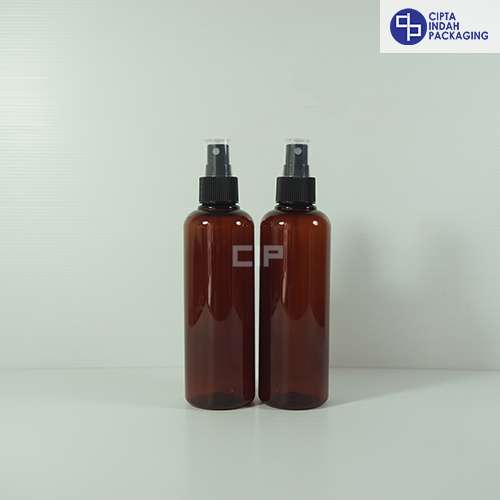 Botol Spray 250 ml Coklat-Tutup Hitam – cipta indah packaging