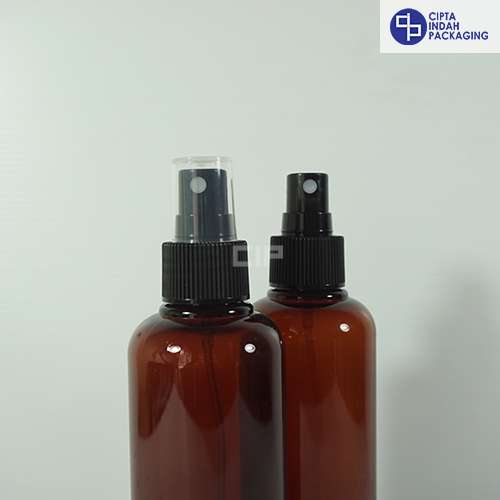Botol Spray 250 ml Coklat-Tutup Hitam – cipta indah packaging
